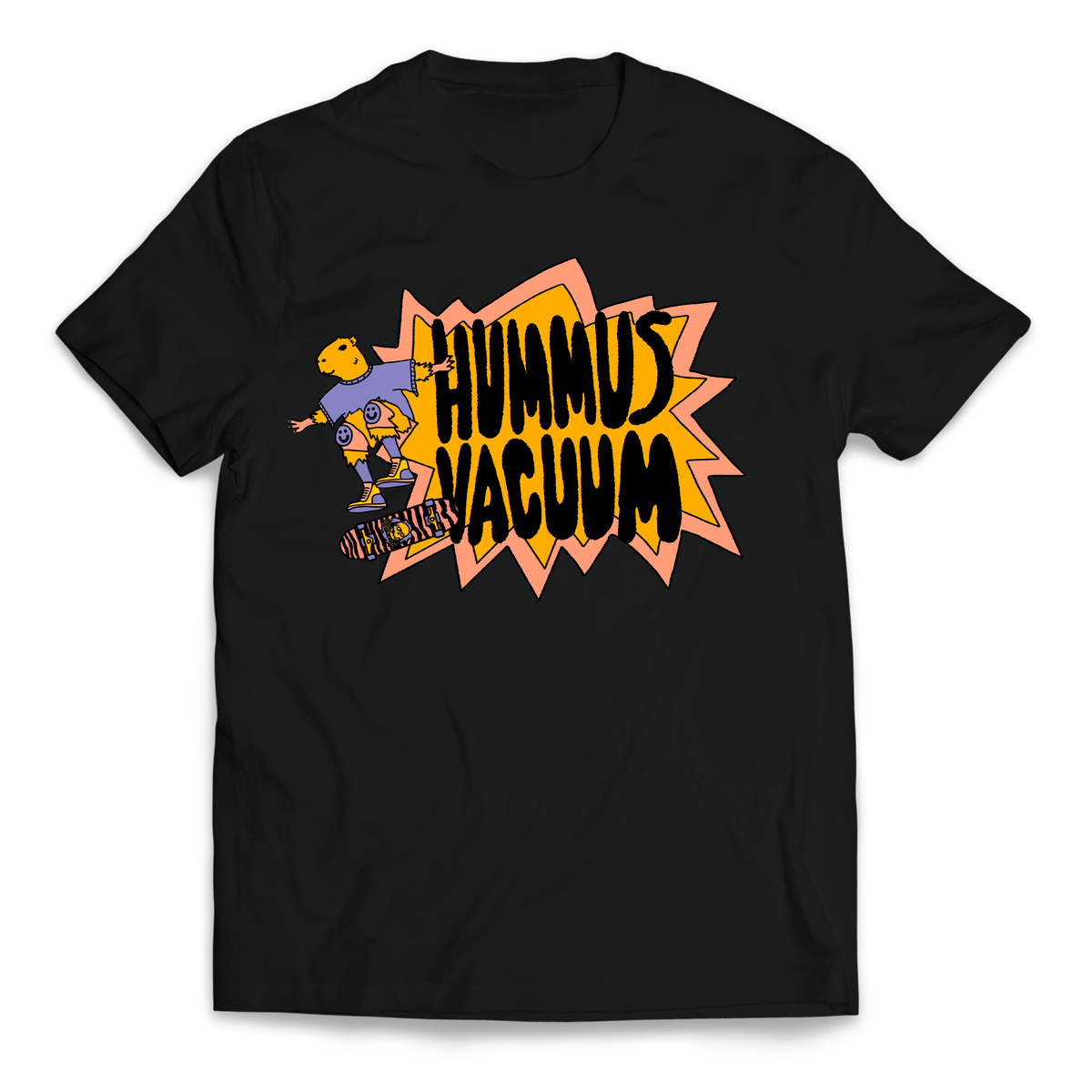 Hummus Vacuum - Capybara Kickflip T-Shirt – Merchbucket.com